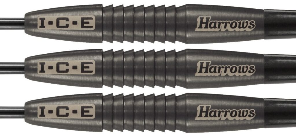 Harrows ICE Black 90% Tungsten Darts 25 Gram – Dartshop Kattestaart